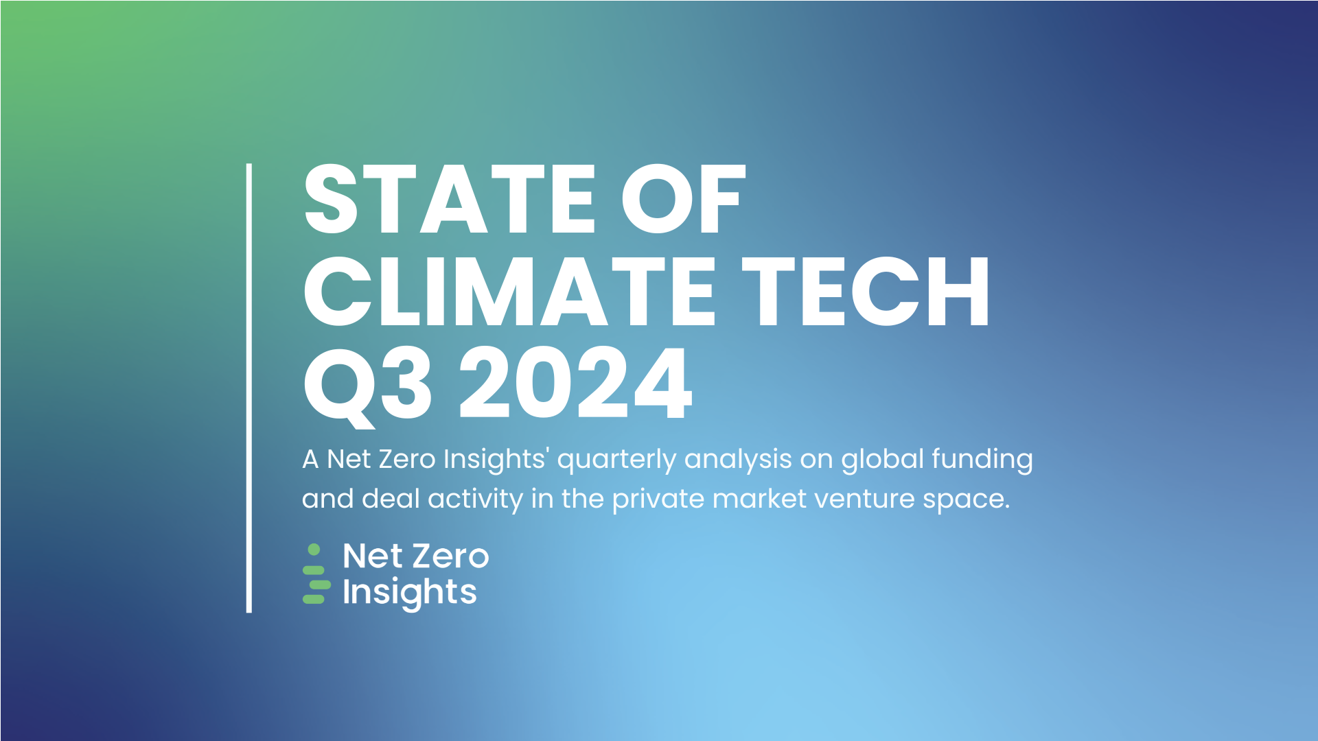 State of Climate Tech Q3 2024 - Net Zero Insights